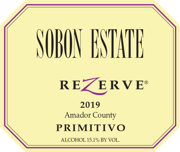 Sobon Estate Rezerve Primitivo 2019 | Wine.com