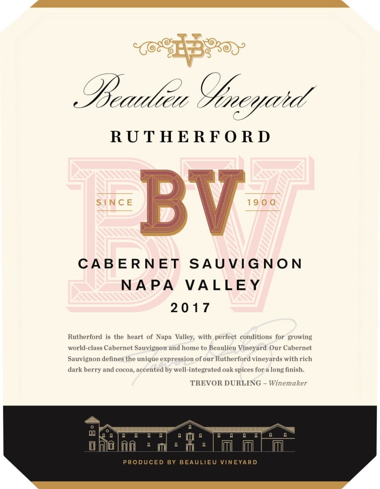 Beaulieu Vineyard Rutherford Cabernet Sauvignon 2017 | Wine.com