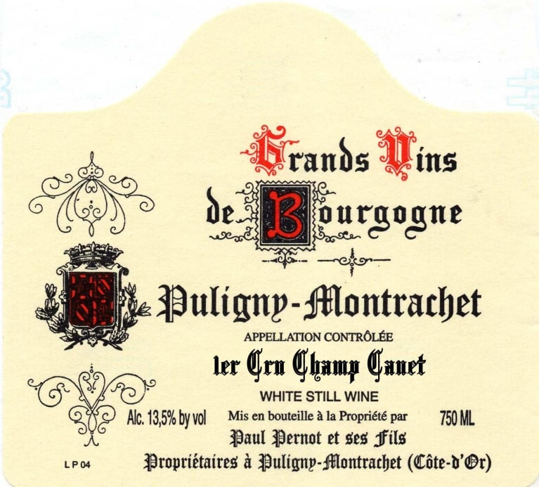 Paul Pernot Puligny-Montrachet Champ Canet Premier Cru 2020 | Wine.com