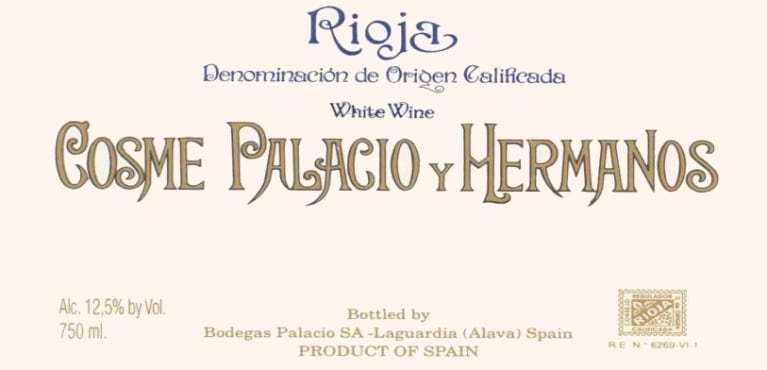 Bodegas Palacio Rioja Cosme Palacio y Hermanos White 2012 | Wine.com