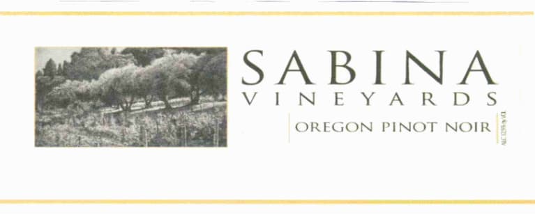 Sabina Vineyards Pinot Noir 2010 | Wine.com
