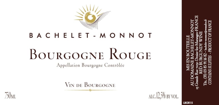 Domaine Bachelet-Monnot Bourgogne Rouge 2019 | Wine.com