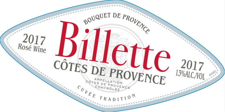 Billette Cotes de Provence Rose 2017 | Wine.com