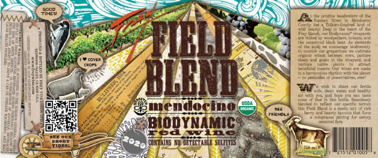 Frey Biodynamic Field Blend Red 2020 | Wine.com