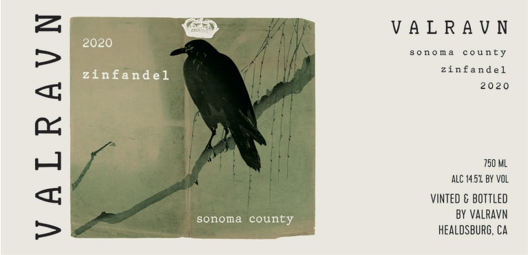 Valravn Sonoma Zinfandel 2020 | Wine.com